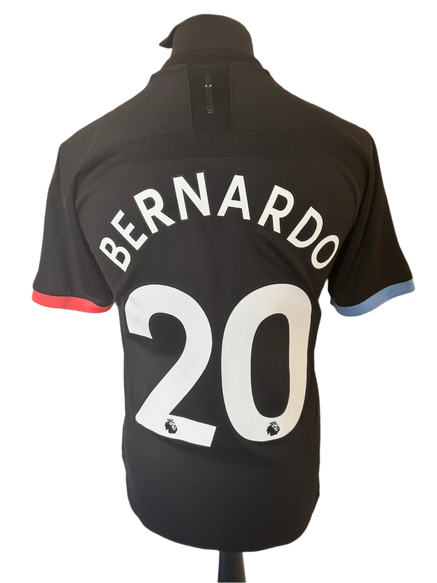 Manchester City Bernardo Silva 2019-20 Away Football Shirt PLAYER ISSU ...